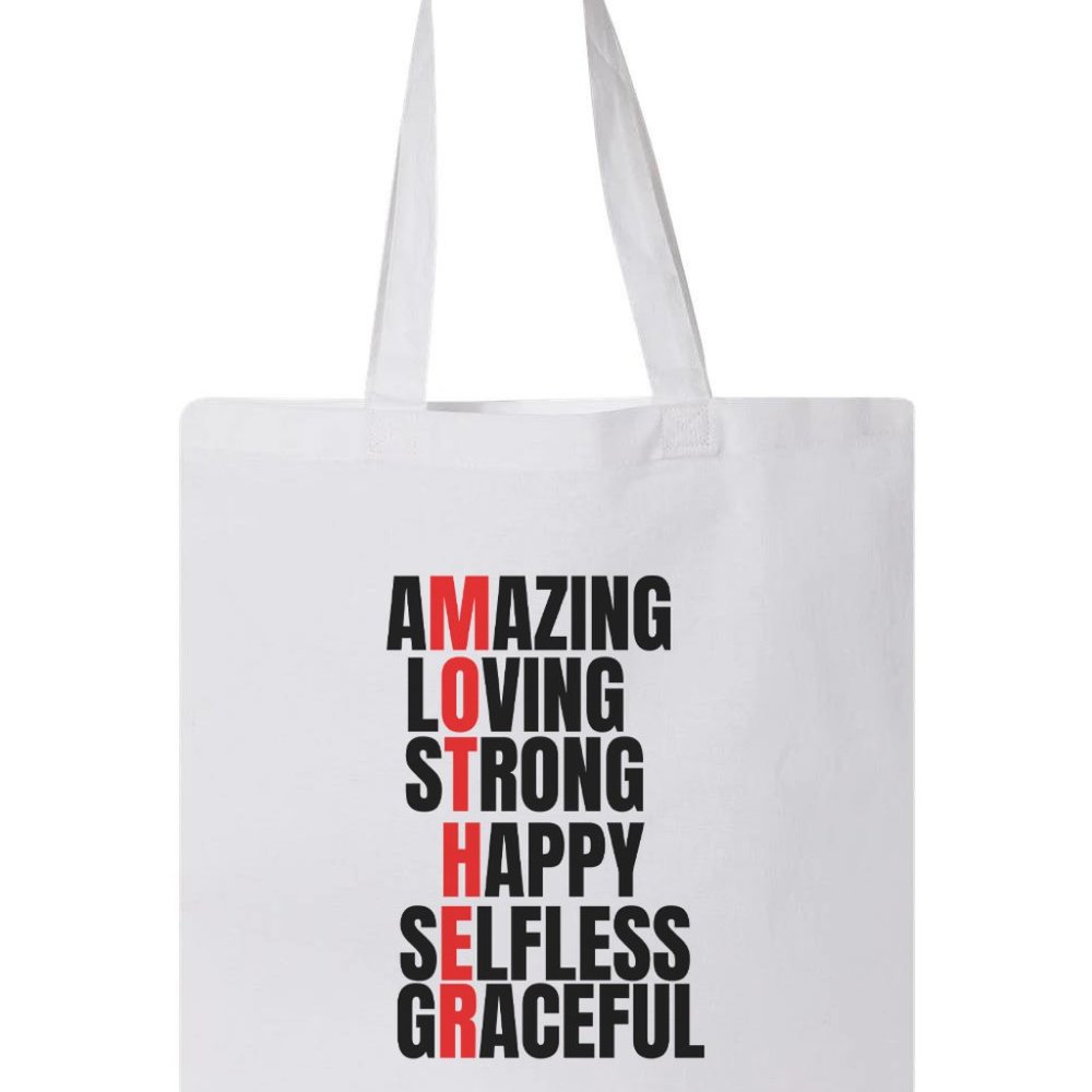 Mother Acronym Design Tote Bag - Gem